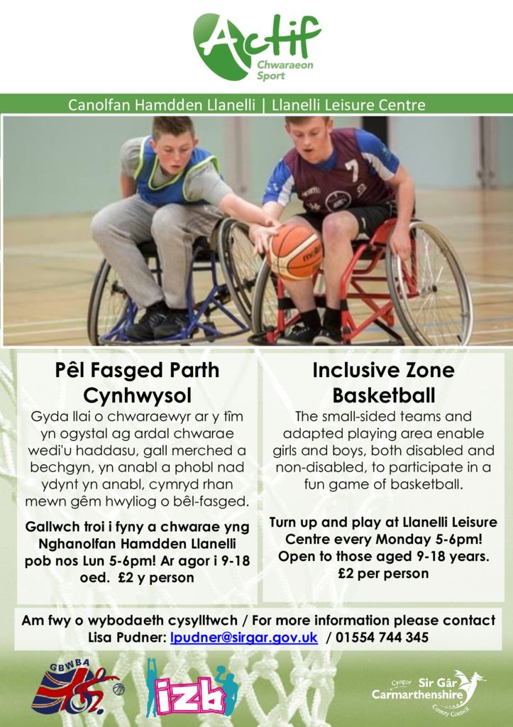 Inclusive_Basketball_Llanelli_LC - Carmarthenshire Family Information ...