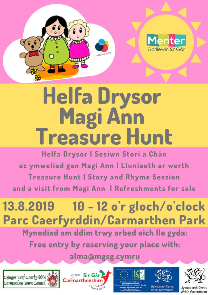 Helfa Drysor Magi Ann Tresure hunt Caerfyrddin - Carmarthenshire Family ...