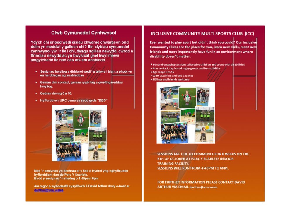Side by side poster - Carmarthenshire Family Information Service
