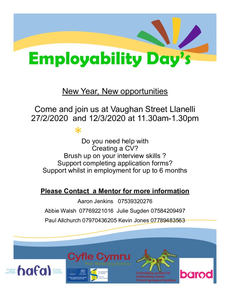 employability day poster feb - Carmarthenshire Family Information Service
