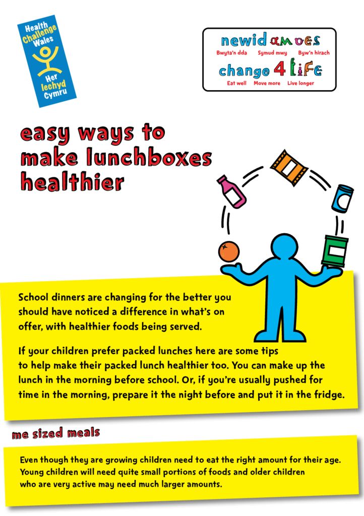 Change for Life Lunchbox Leaflet - English final - Carmarthenshire ...