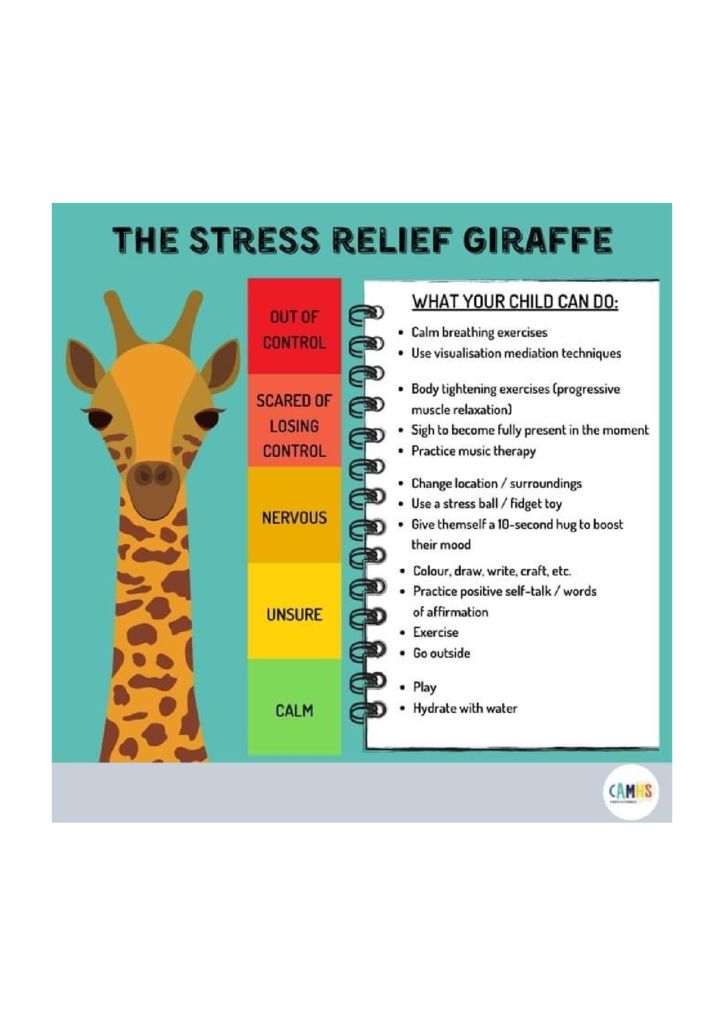 stress relief giraffe - Carmarthenshire Family Information Service