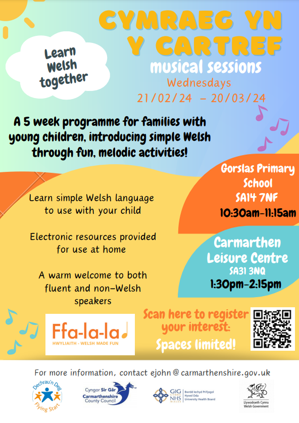 Learn Welsh FS App - Carmarthenshire Family Information Service