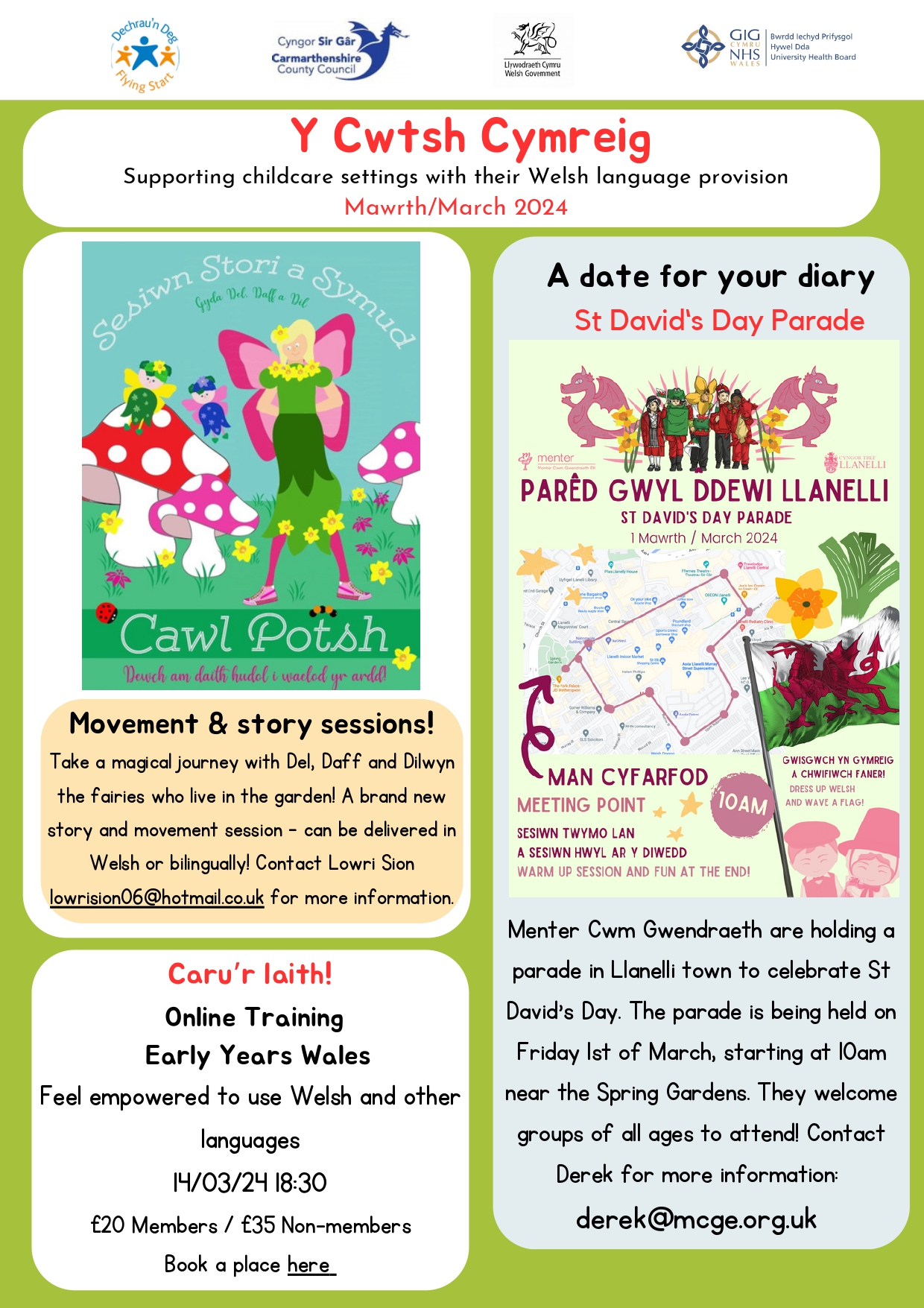 Y Cwtsh Cymreig - Carmarthenshire Family Information Service