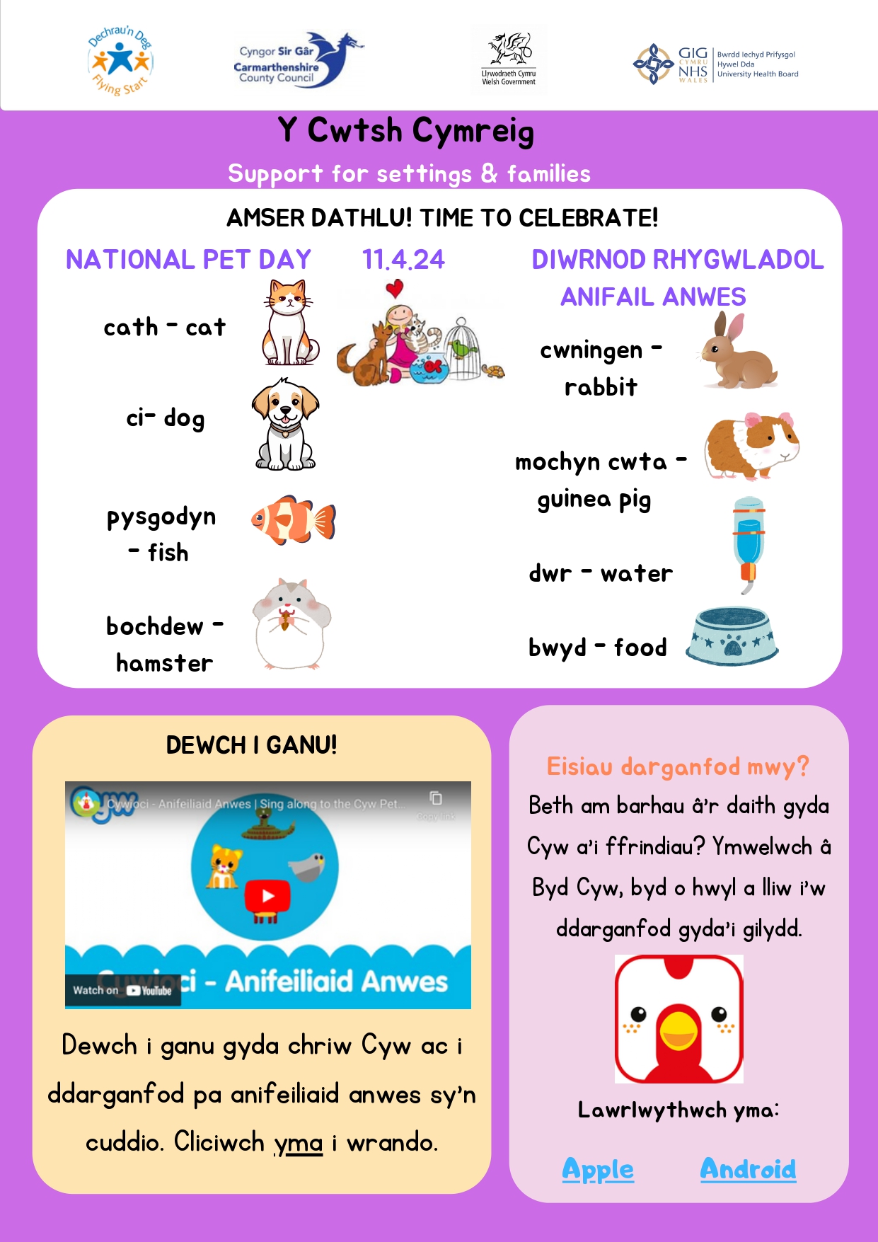 April Newsletter - Carmarthenshire Family Information Service