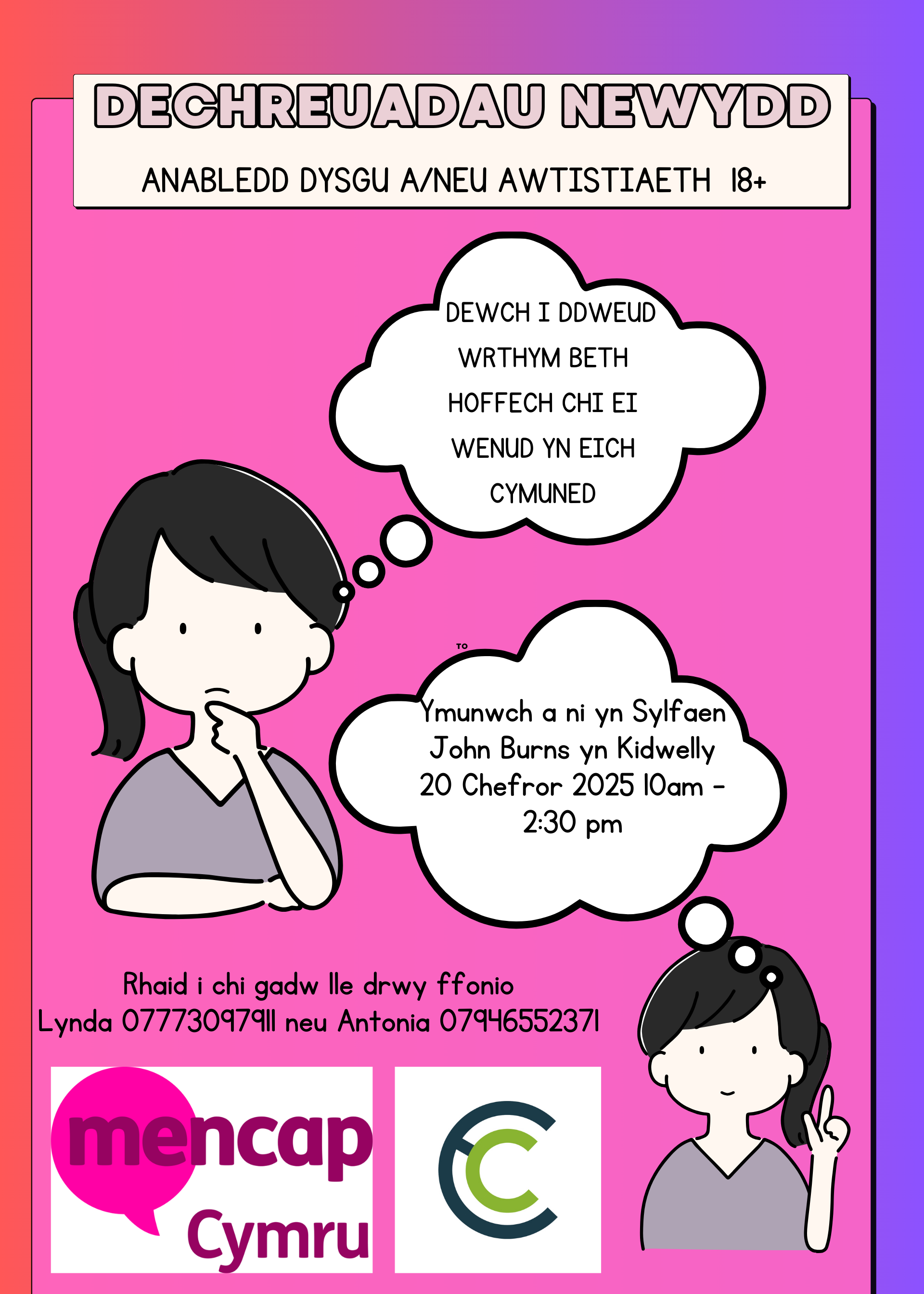 WELSH POSTER Event Feb 2025 Mencap - Carmarthenshire Family Information ...