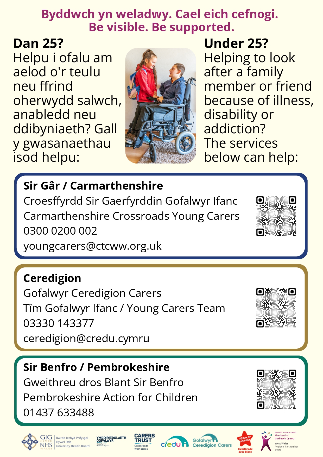Young Carer Action Day 12 March 2025 - Carmarthenshire Family ...
